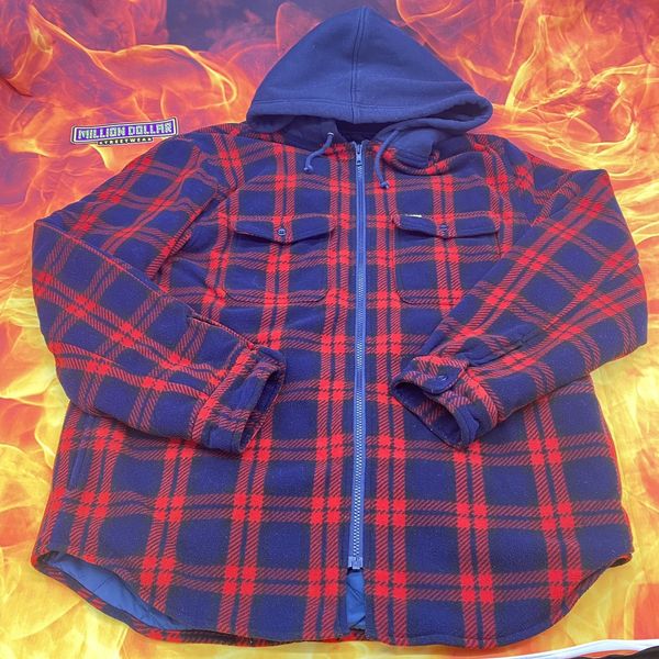 Supreme Hooded Plaid flannel jacket | Grailed