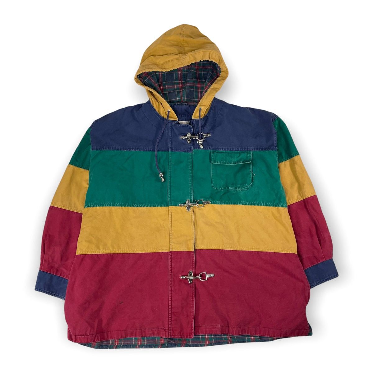 Vintage Vintage 90s color block canvas jacket very rare | Grailed