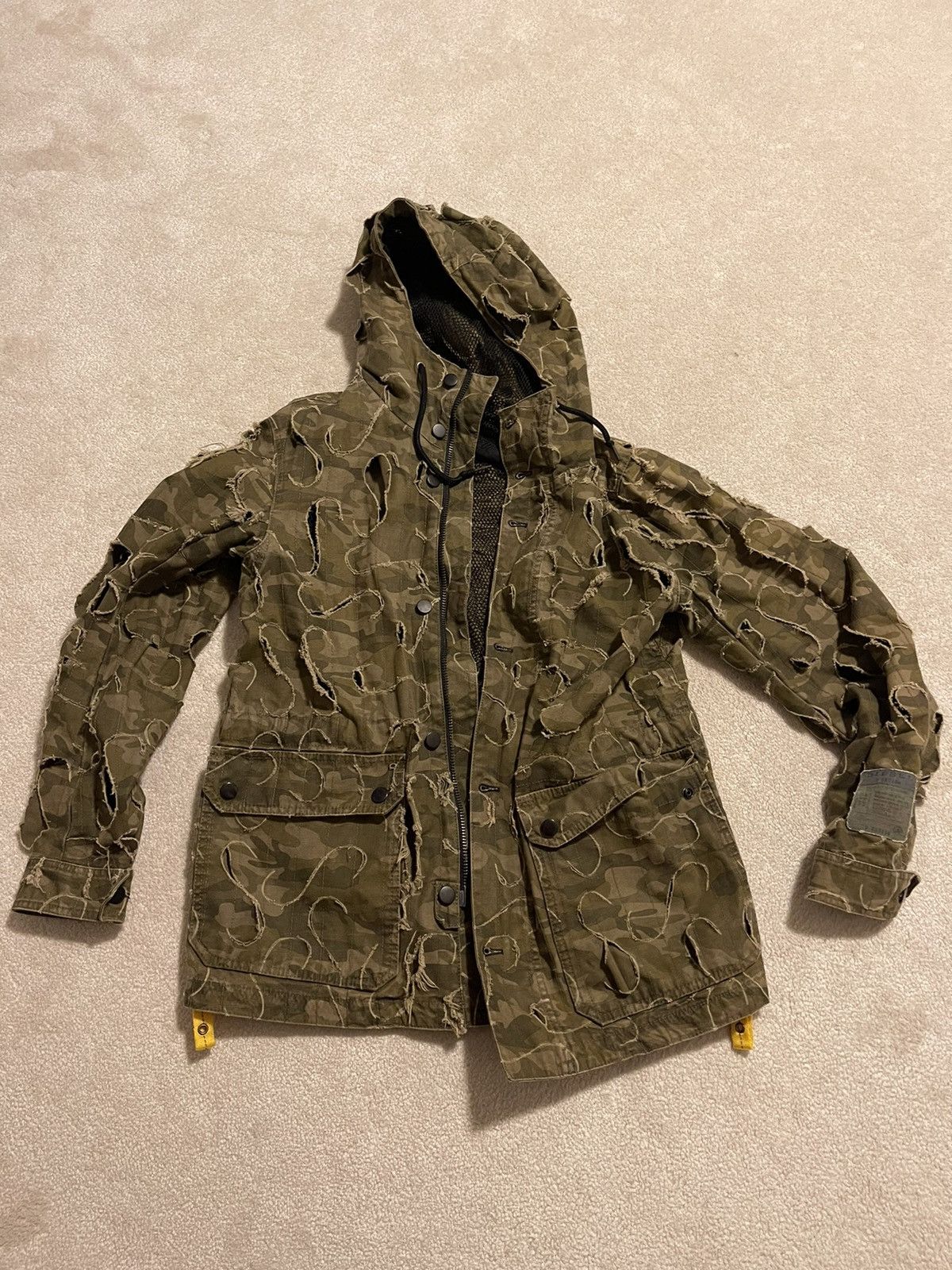 Diesel Diesel Laser Cut Camo Sample Jacket Size L | Grailed