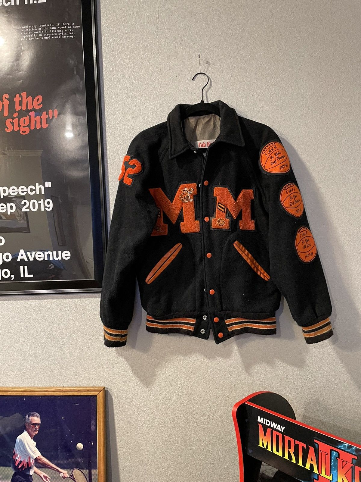 Vintage Vintage High-School Letterman W Patches | Grailed