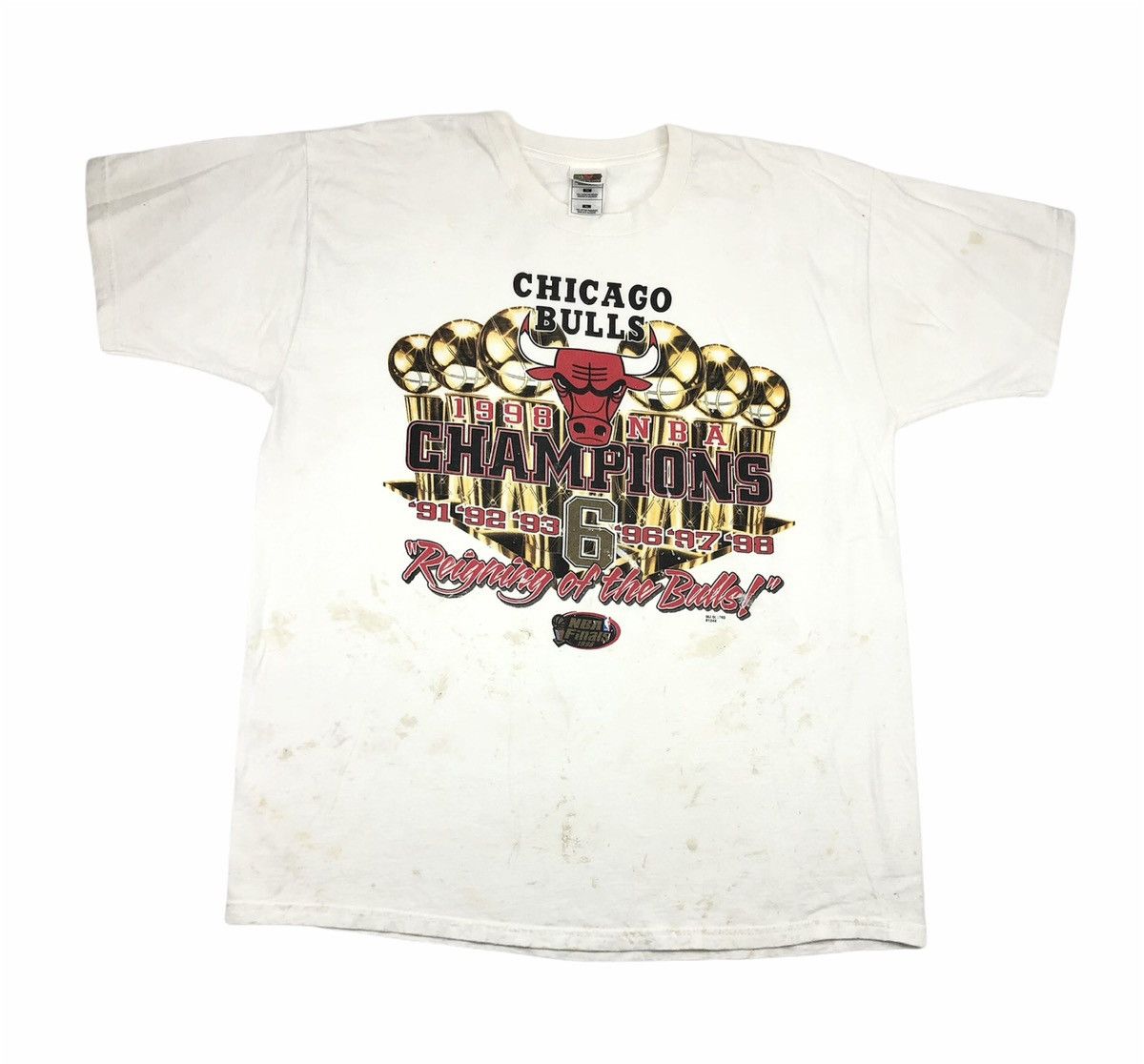 Fruit Of The Loom × NBA × Vintage Vintage Chicago Bulls 1998 NBA Finals ...