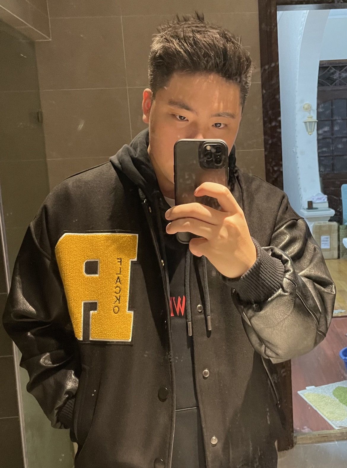 Asap Rocky A$AP Rocky Testing custom varsity jacket | Grailed