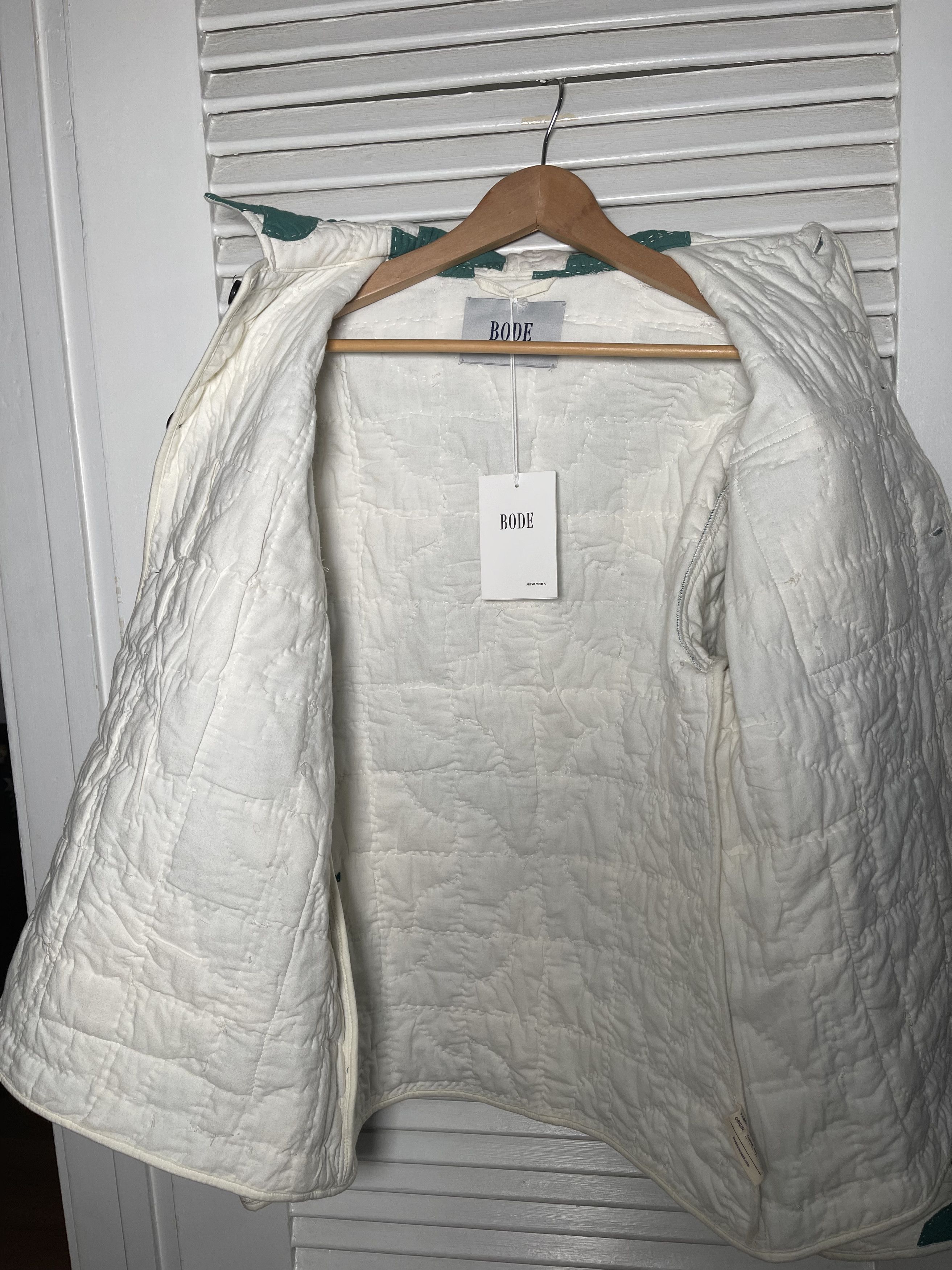 Bode Bode Drunkard's Path Workwear Quilted Jacket NWT | Grailed