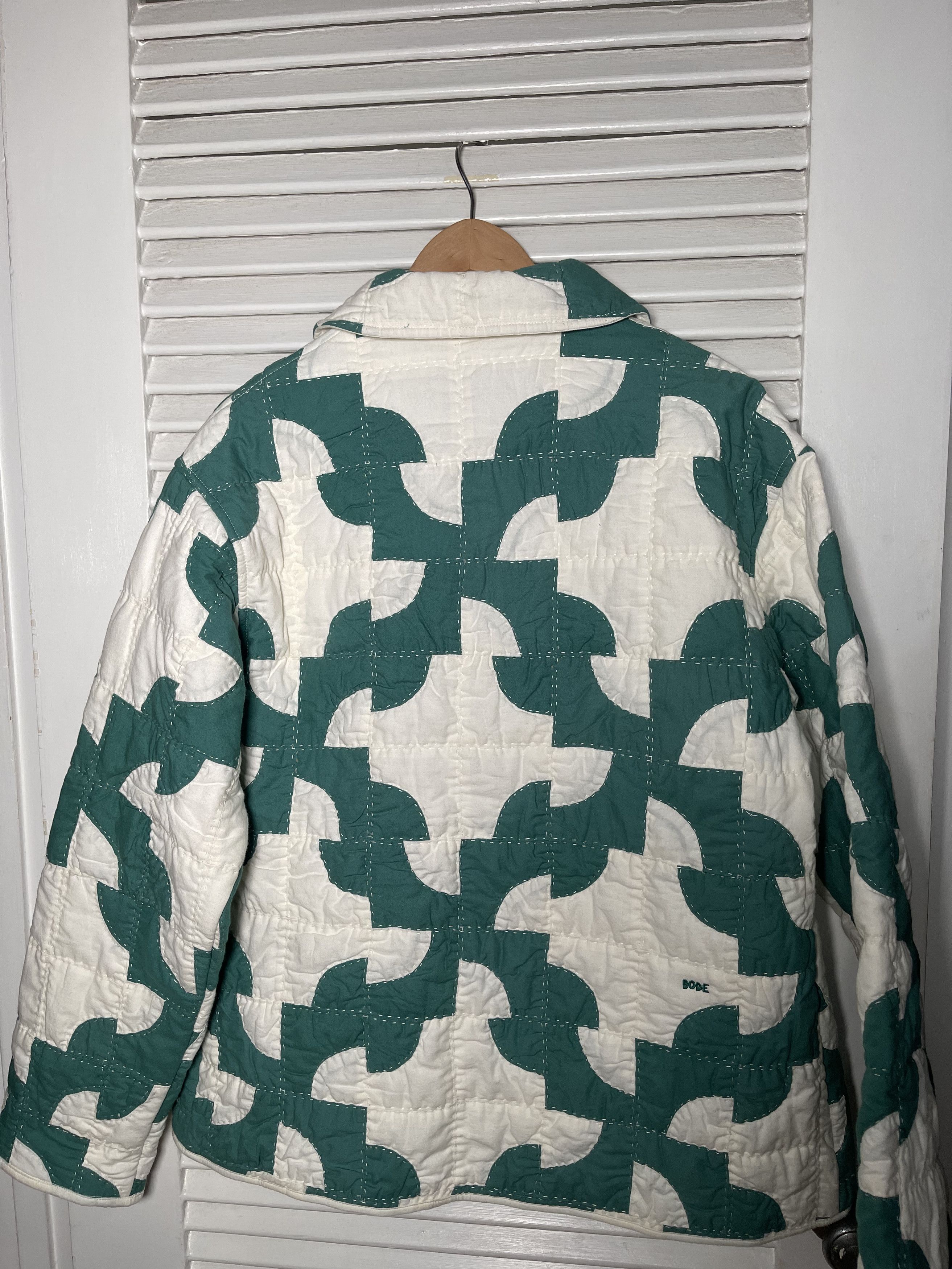 Bode Bode Drunkard's Path Workwear Quilted Jacket NWT | Grailed