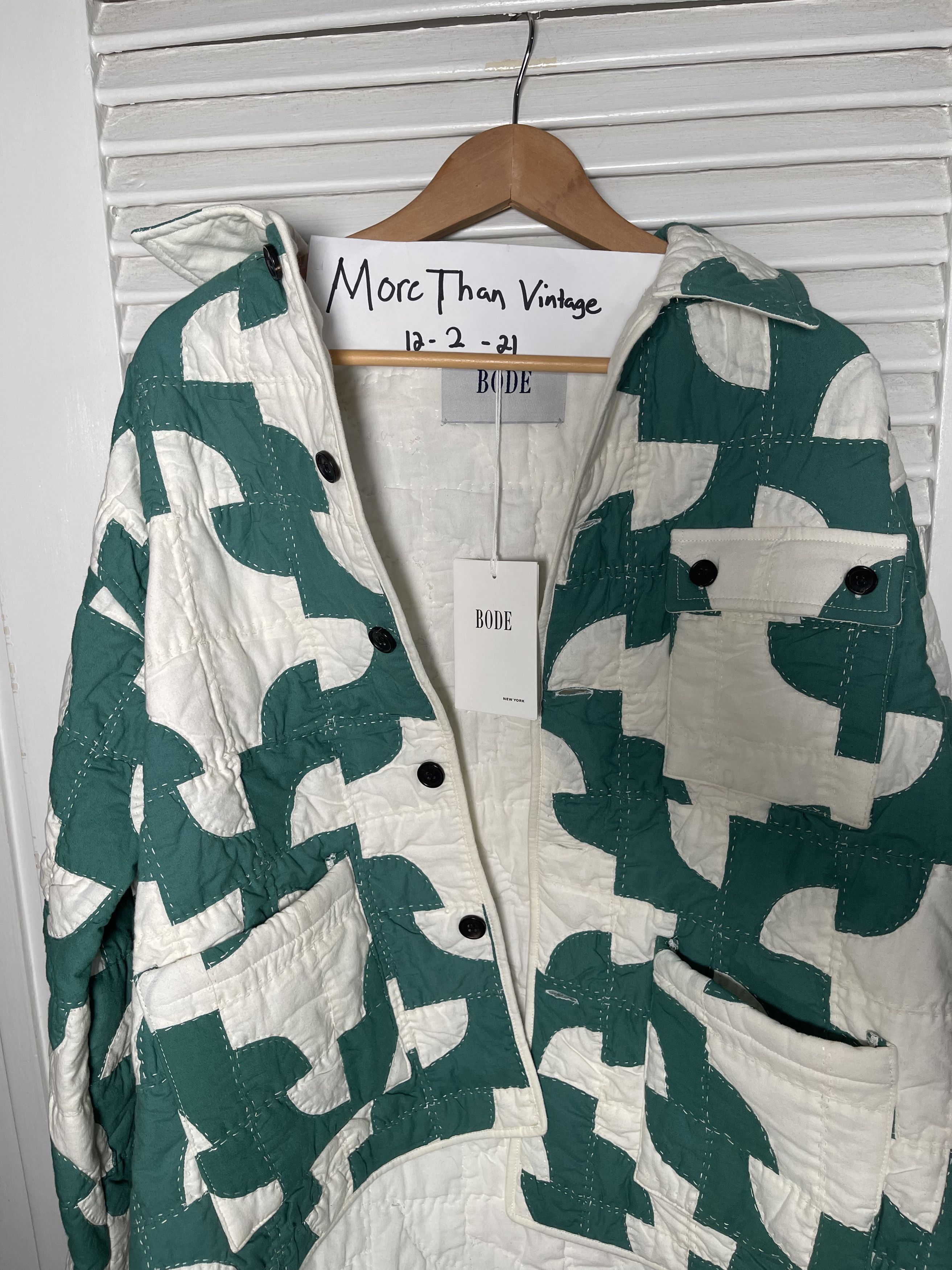Bode Bode Drunkard's Path Workwear Quilted Jacket NWT | Grailed