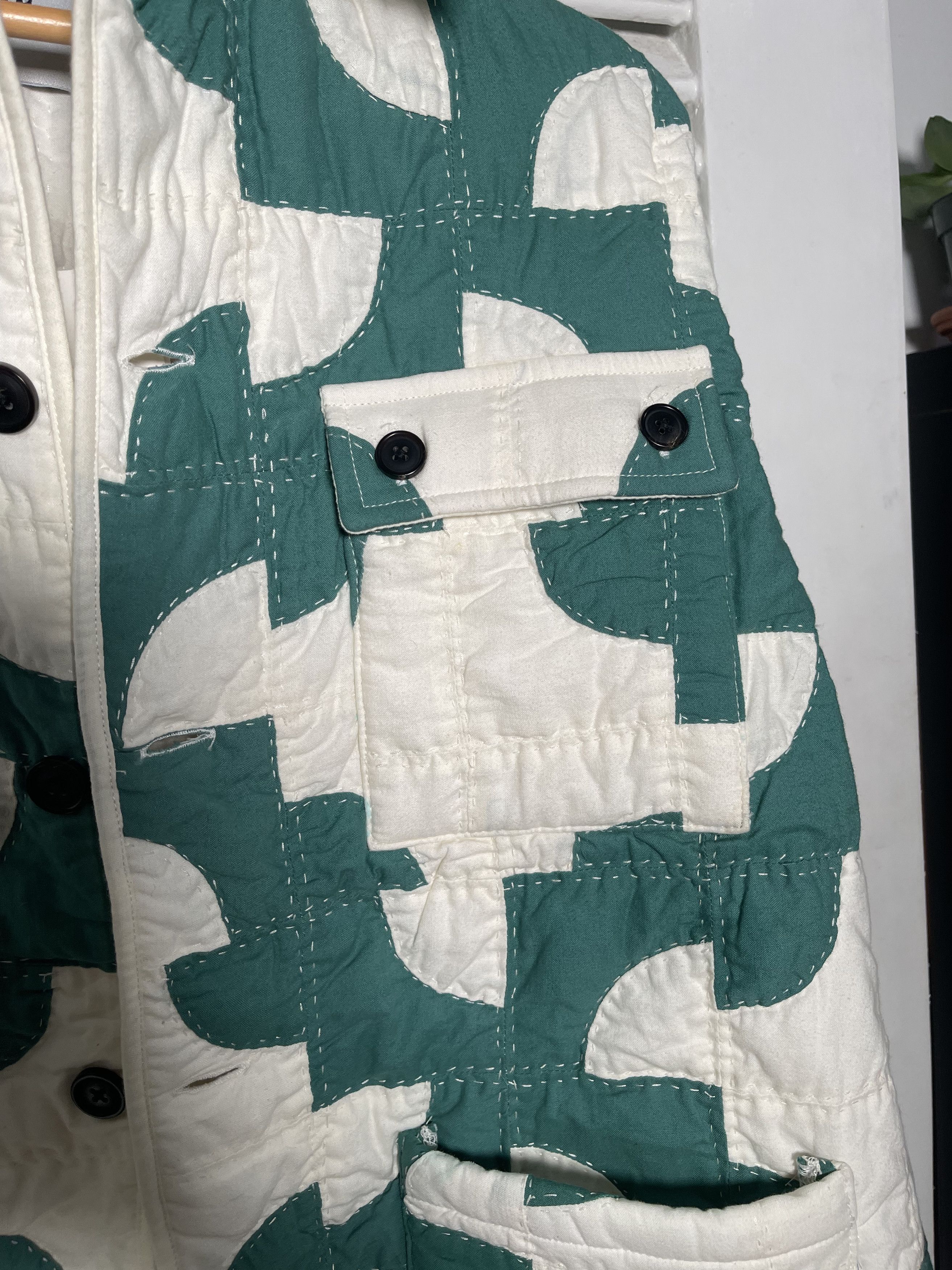 Bode Bode Drunkard's Path Workwear Quilted Jacket NWT | Grailed