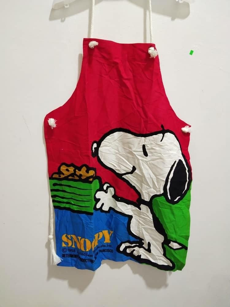 Cartoon Network × Vintage Snoopy apron home kitchen adult size | Grailed