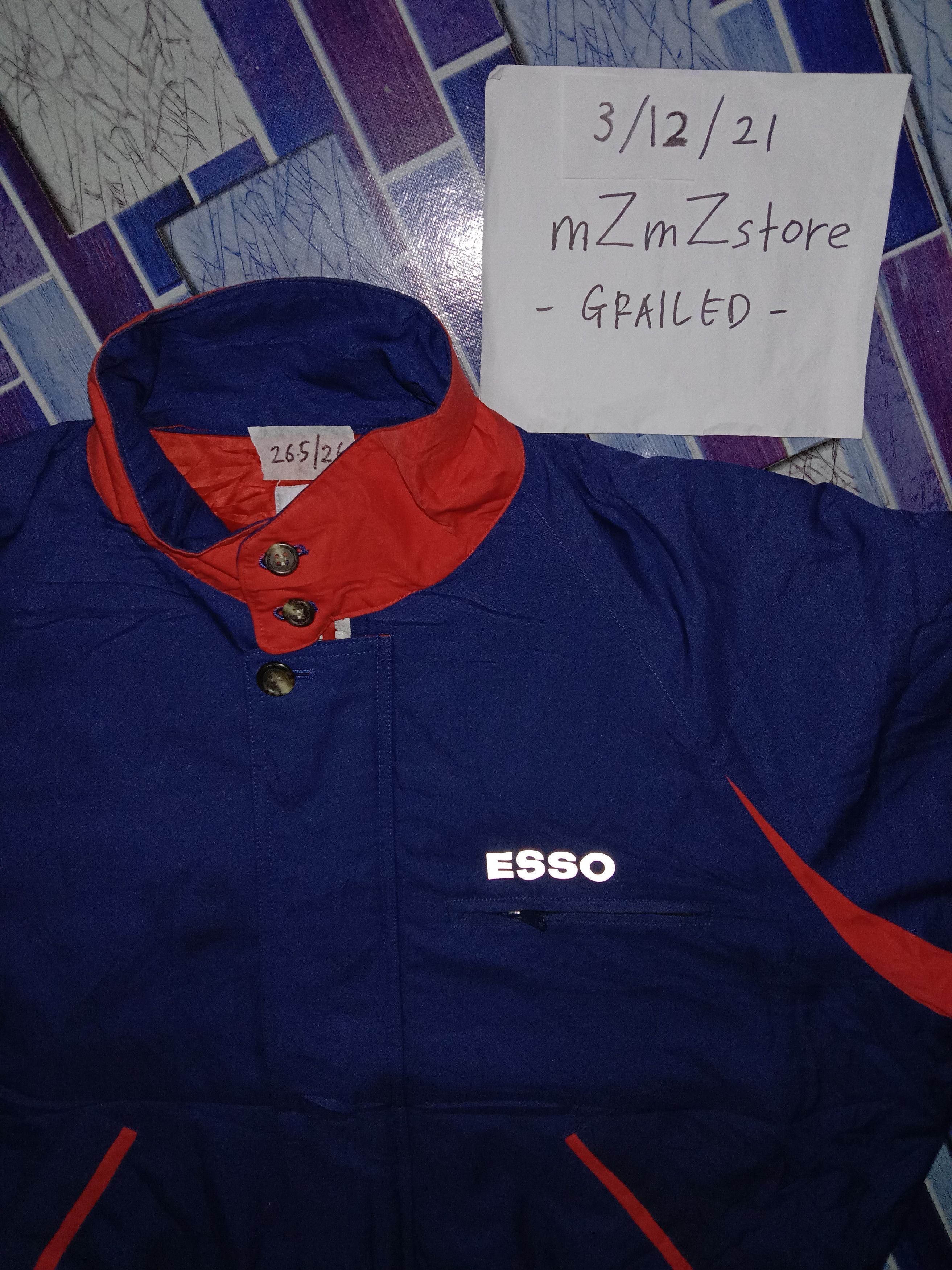 Bomber Jacket × Japanese Brand × Vintage Vintage ESSO Bomber Jacket ...