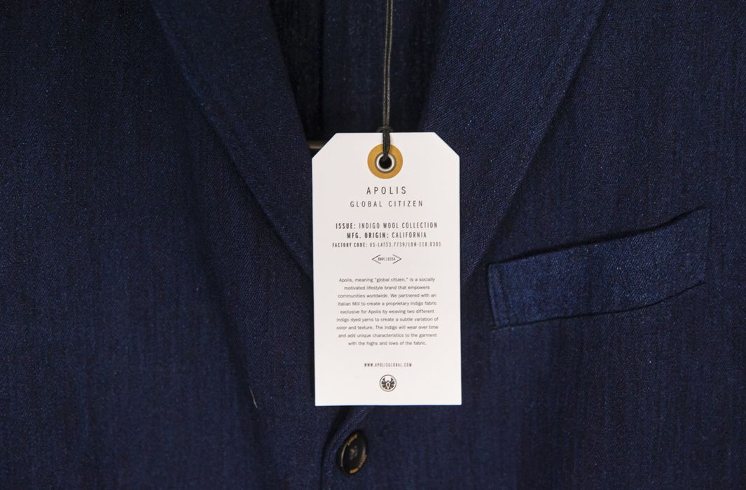 Apolis Apolis Indigo Wool Blazer NWT | Grailed