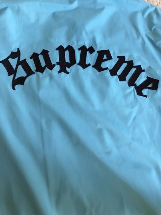 Supreme Metallic Light Blue Supreme Jacket | Grailed