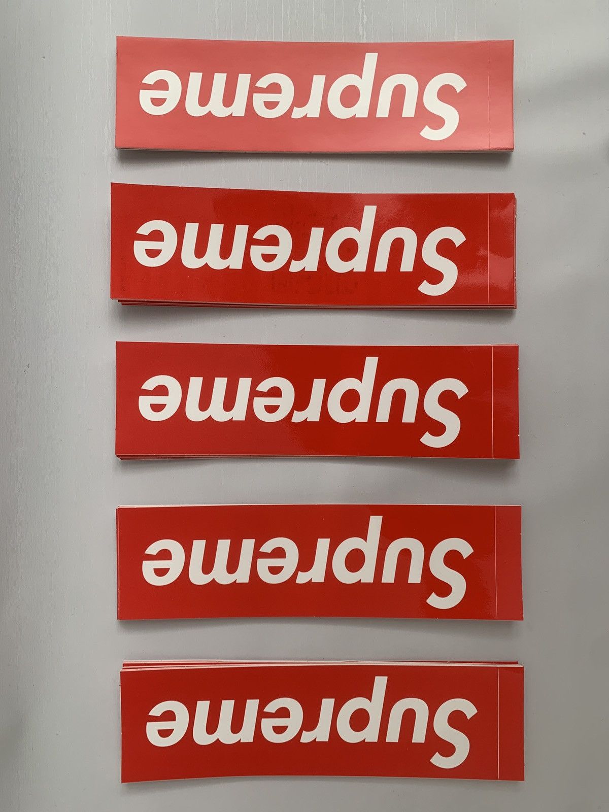 Supreme Supreme Red Box Logo Stickers (x50) | Grailed