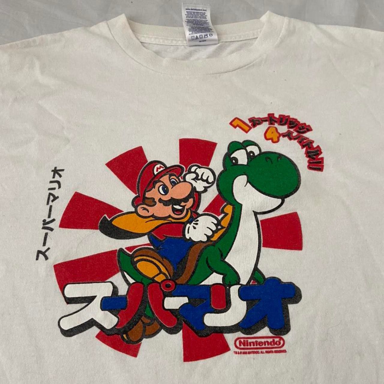 Vintage Vintage Super Mario 2005 Graphics White Tee Shirt | Grailed
