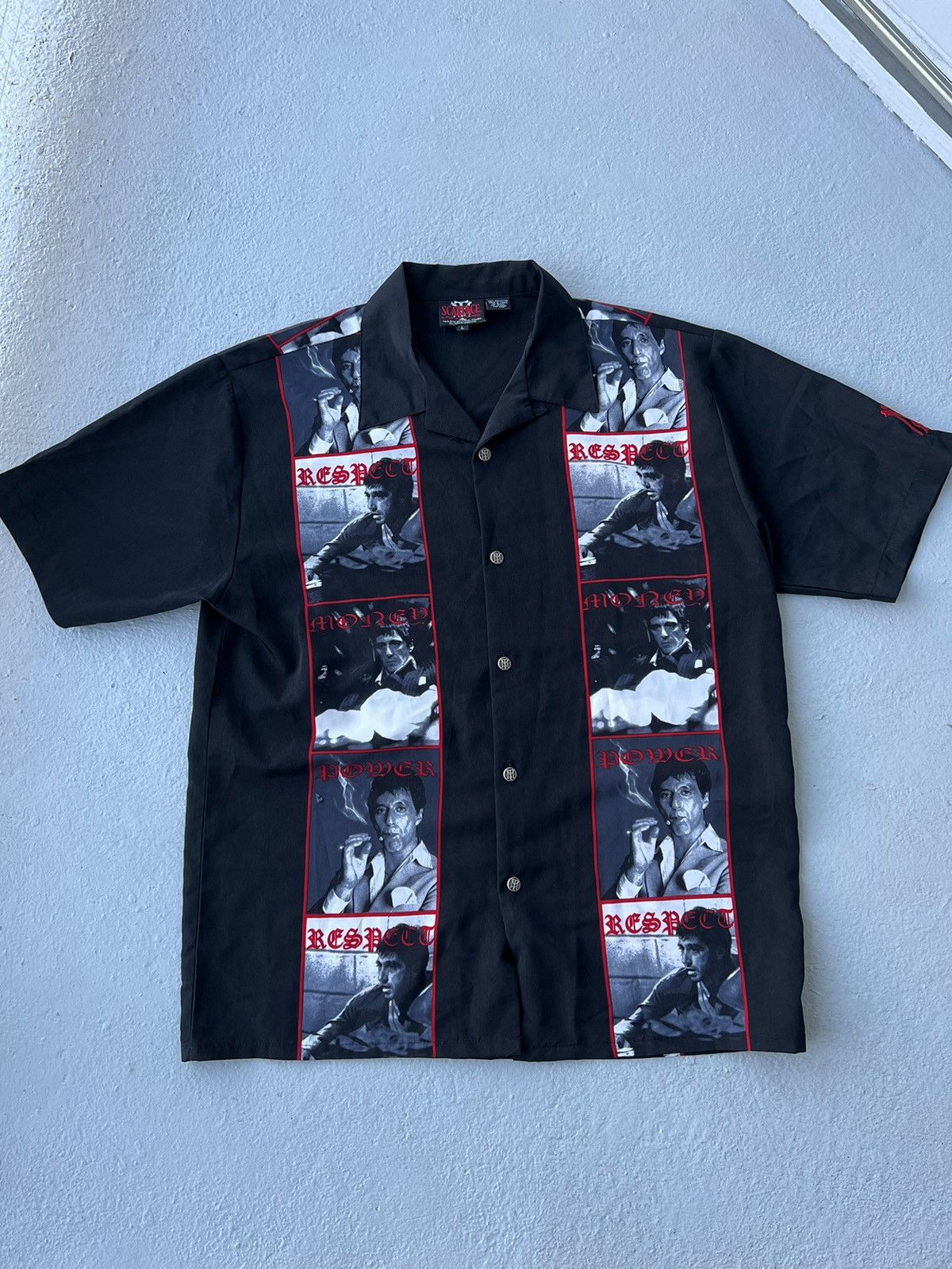 Movie × Streetwear × Vintage Vintage Scarface button up | Grailed