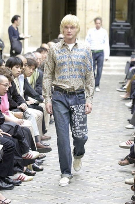 Junya Watanabe SS02 Junya Watanabe “Eternal Love” Poem Indigo Washed ...