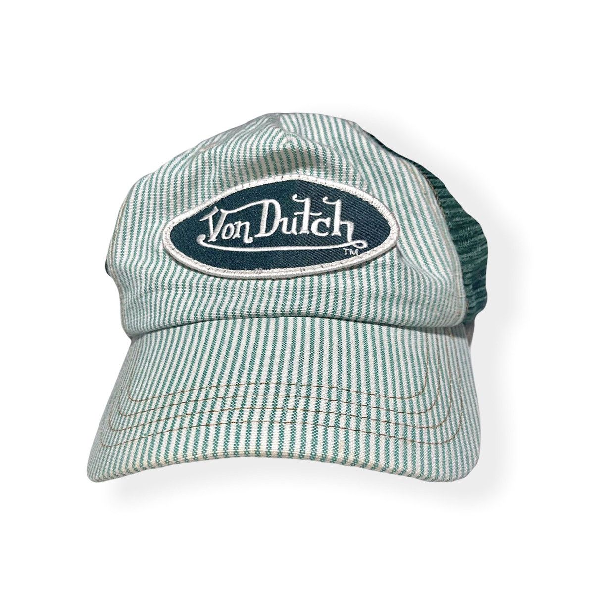 Vintage × Von Dutch Vintage Von Dutch Trucker Hat Cap Patchwork Logo ...