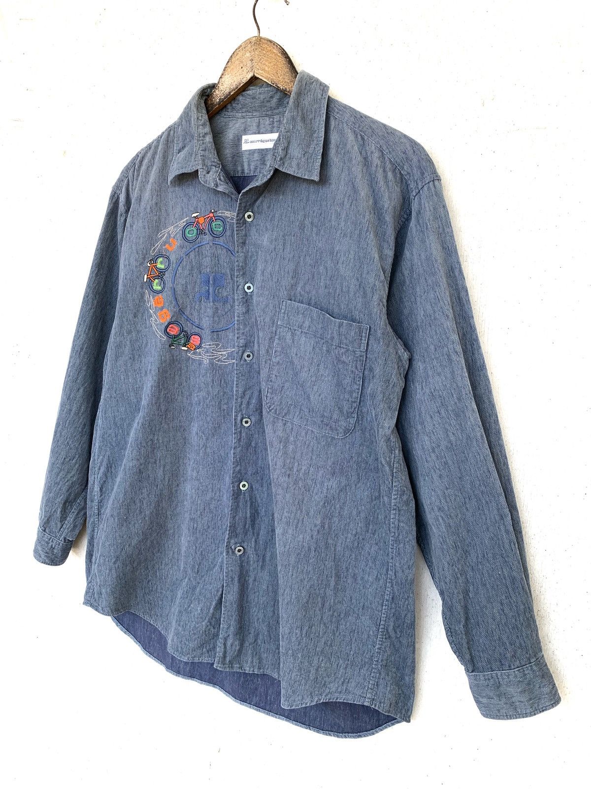 Courreges × Vintage vintage Buttons ups Shirt's. | Grailed