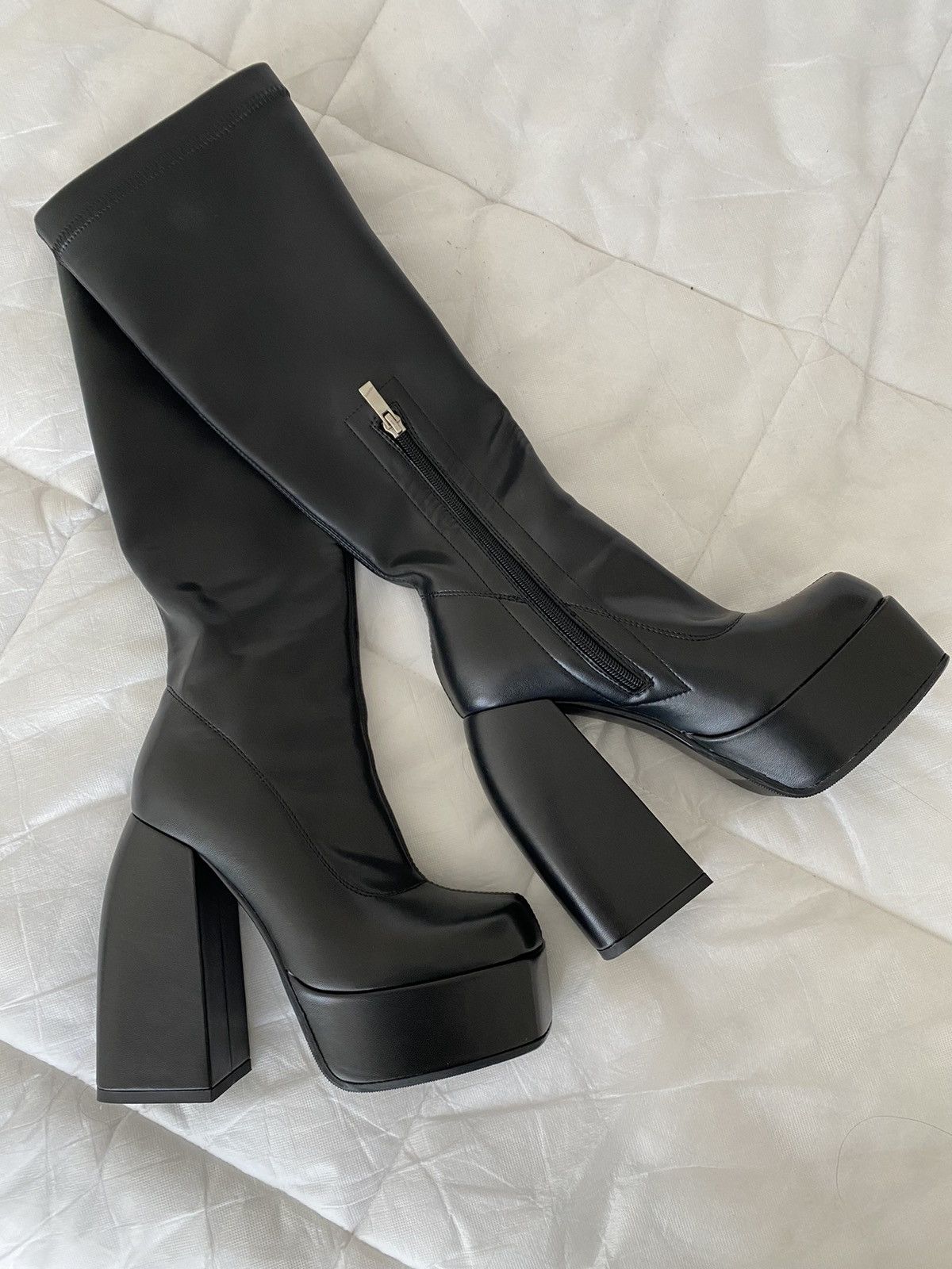 Other × Vintage Naked wolf style black knee boots | Grailed