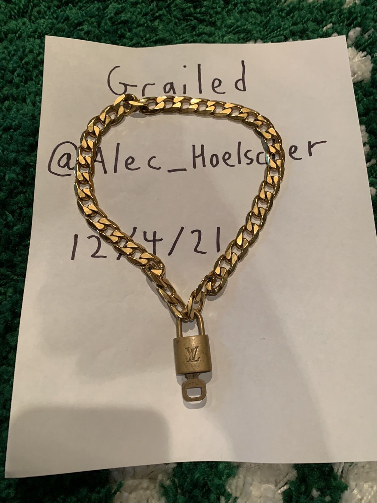 Louis Vuitton Louis Vuitton Lock Chain Necklace | Grailed