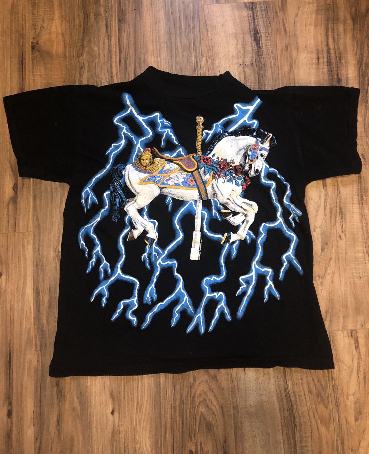Vintage Vintage American Thunder Carousel Horse Shirt | Grailed