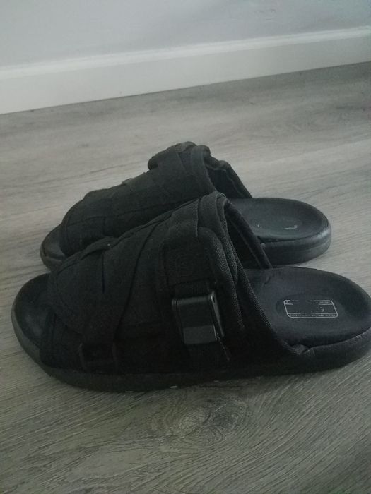 Visvim (FINAL DROP) visvim christo black hexagon slide | Grailed