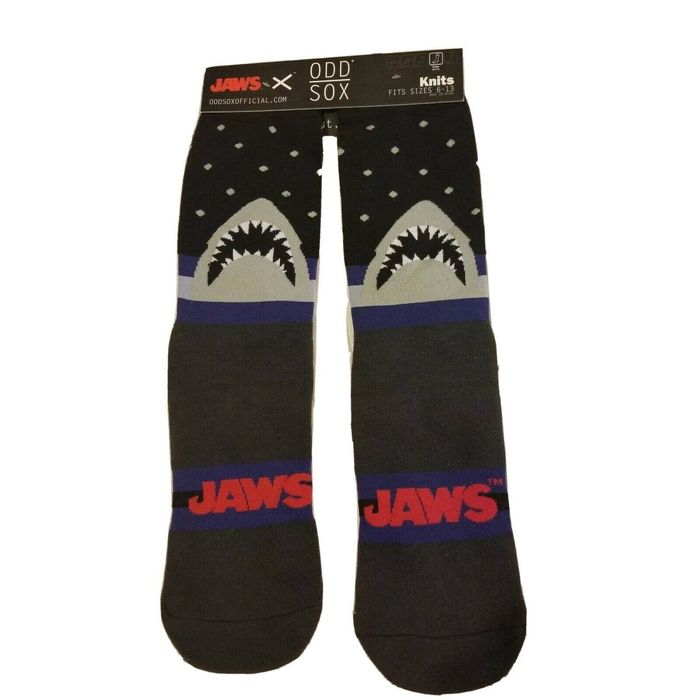 Universal Studios Odd Sox Jaws Socks NWT Knits Fits 6-13 Universal ...