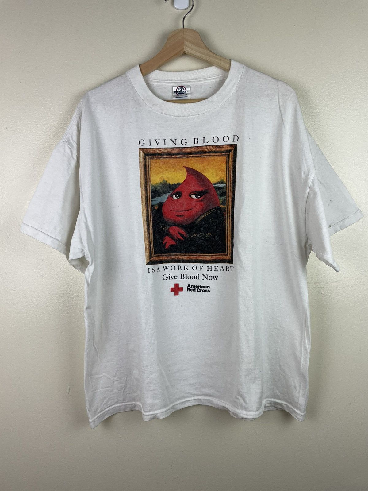 Art × Humor × Vintage Vintage American Red Cross Giving Blood Painting ...