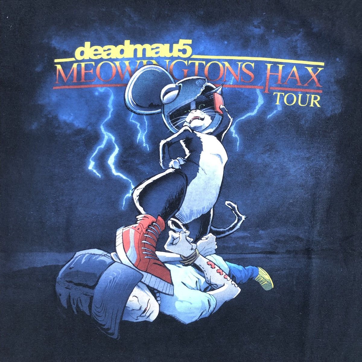 Vintage Vintage Deadmau5 Meowingtons Hax Tour T-Shirt | Grailed