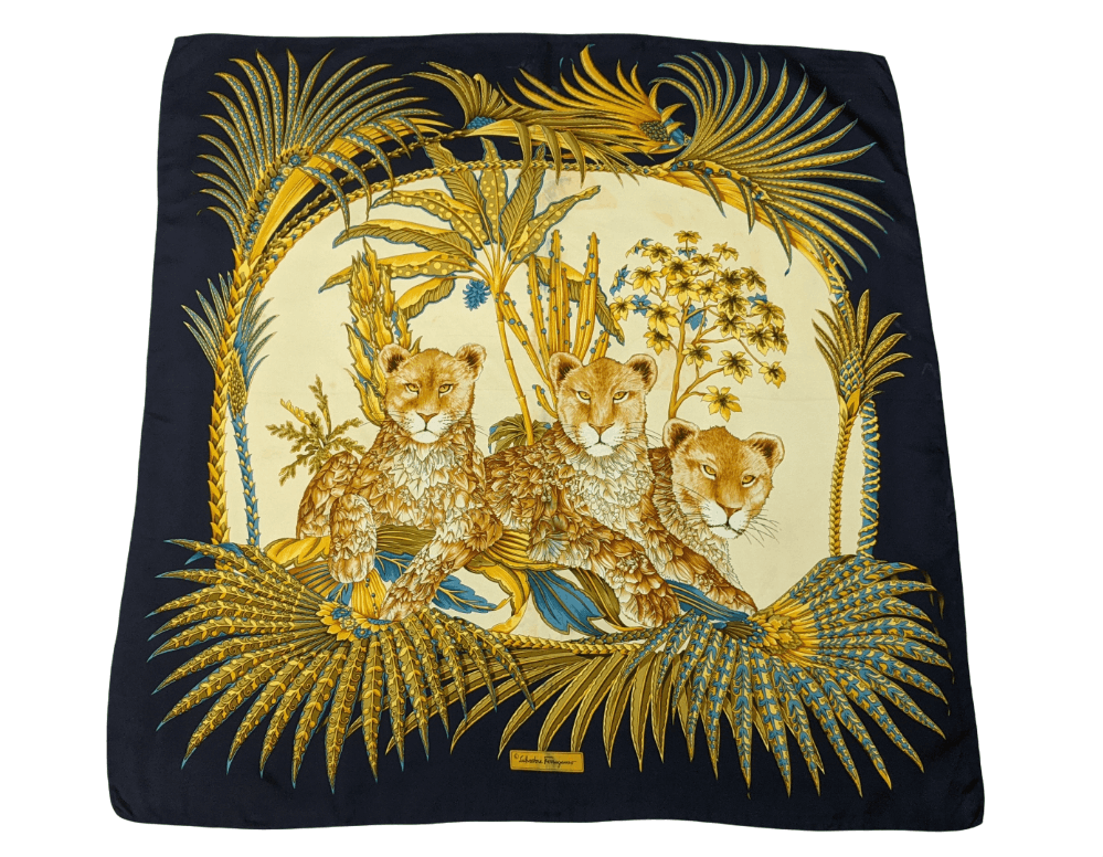 Salvatore Ferragamo Salvatore Ferragamo Leopard Silk Scarf | Grailed