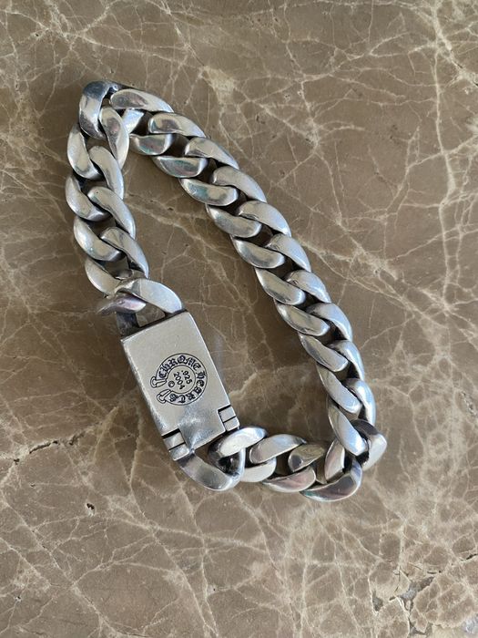 Chrome Hearts Chrome Hearts sterling silver Cuban link bracelet | Grailed