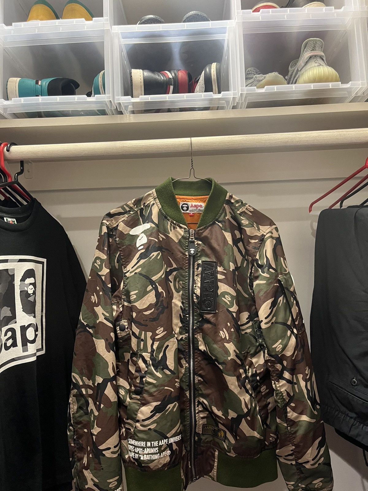 Aape Aape by Bape, Green Camp Jacket, spec-ap01-apunvs | Grailed