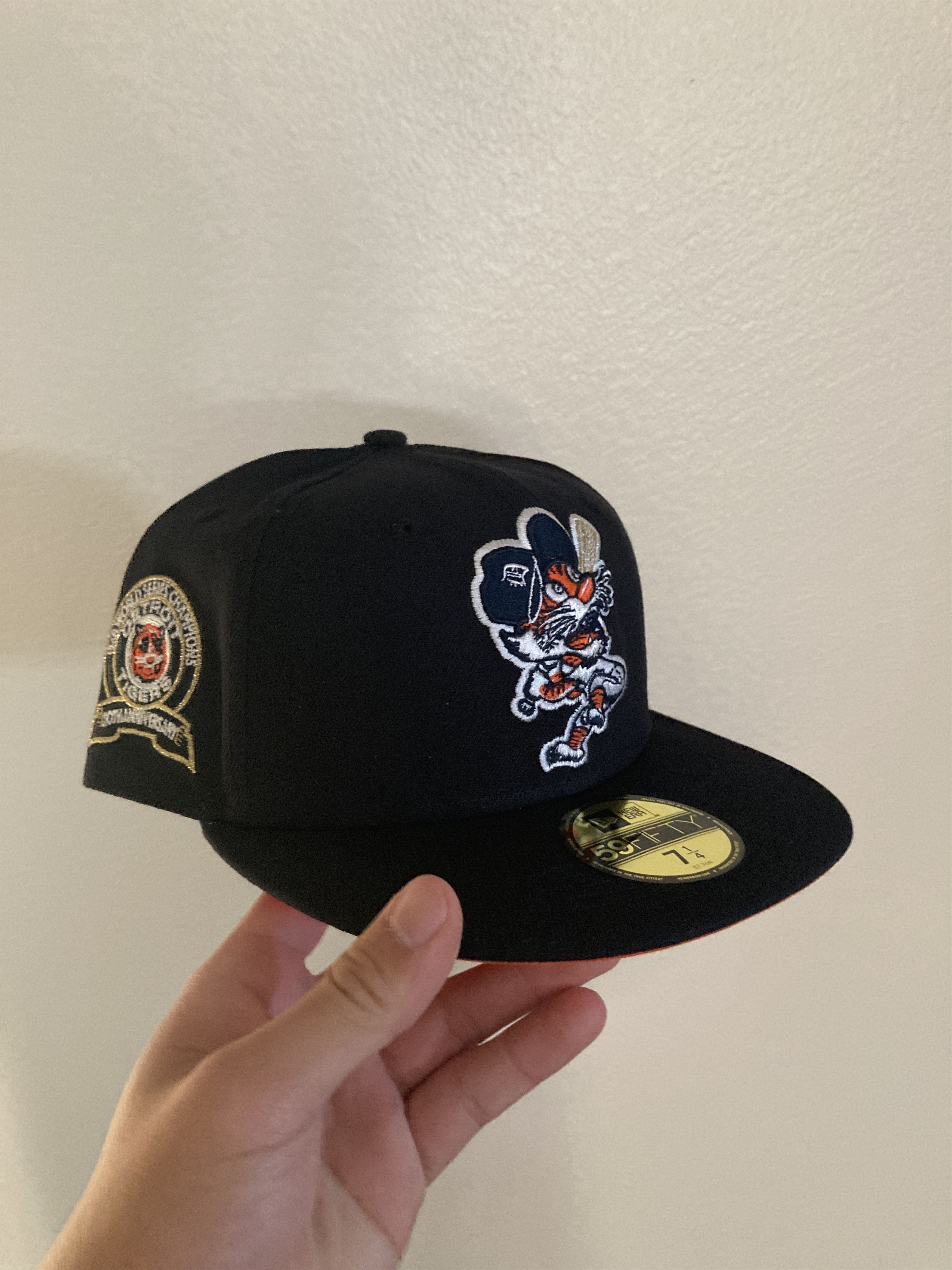 New Era Navy Coked Out Tigers Orange UV 1968 WS Patch Fitted 7 1/4 ...