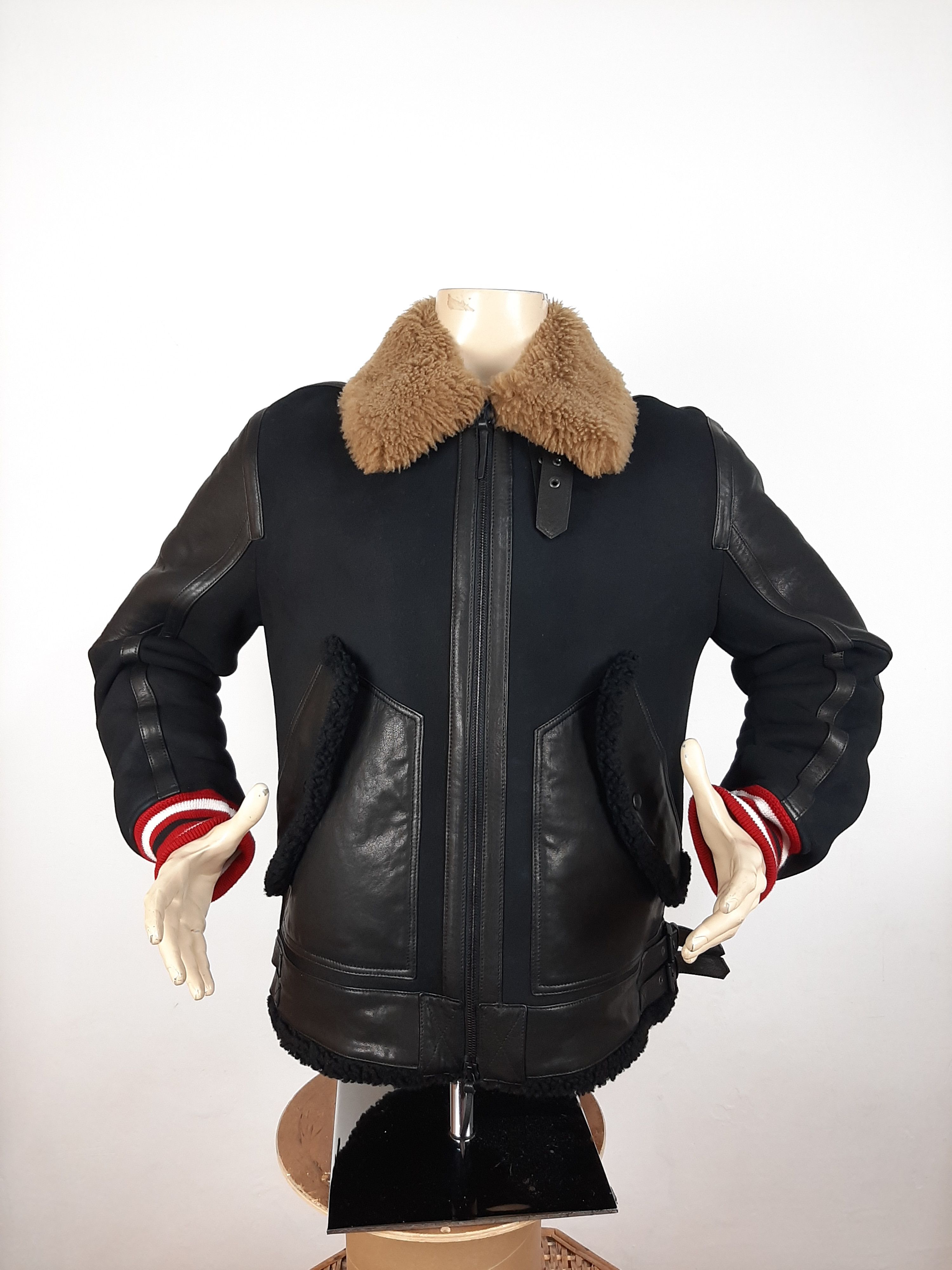 Tommy Hilfiger Tommy Hilfiger Edition Shearling Aviator Jacket Black 52 ...