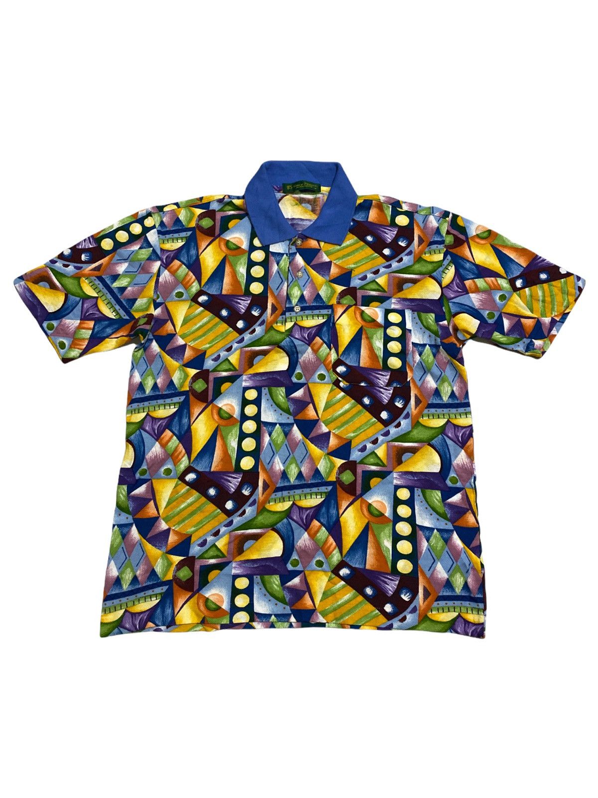 Japanese Brand × Vintage Vintage 90s Gary Player “Abstract Art” S/S ...