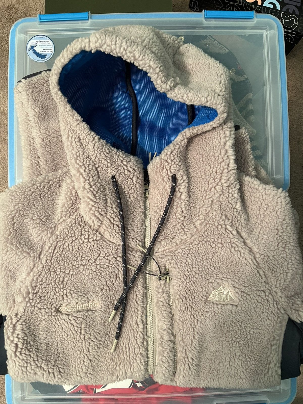 Kith Kith x Colombia Aspen High Pile Full Zip Jacket | Grailed