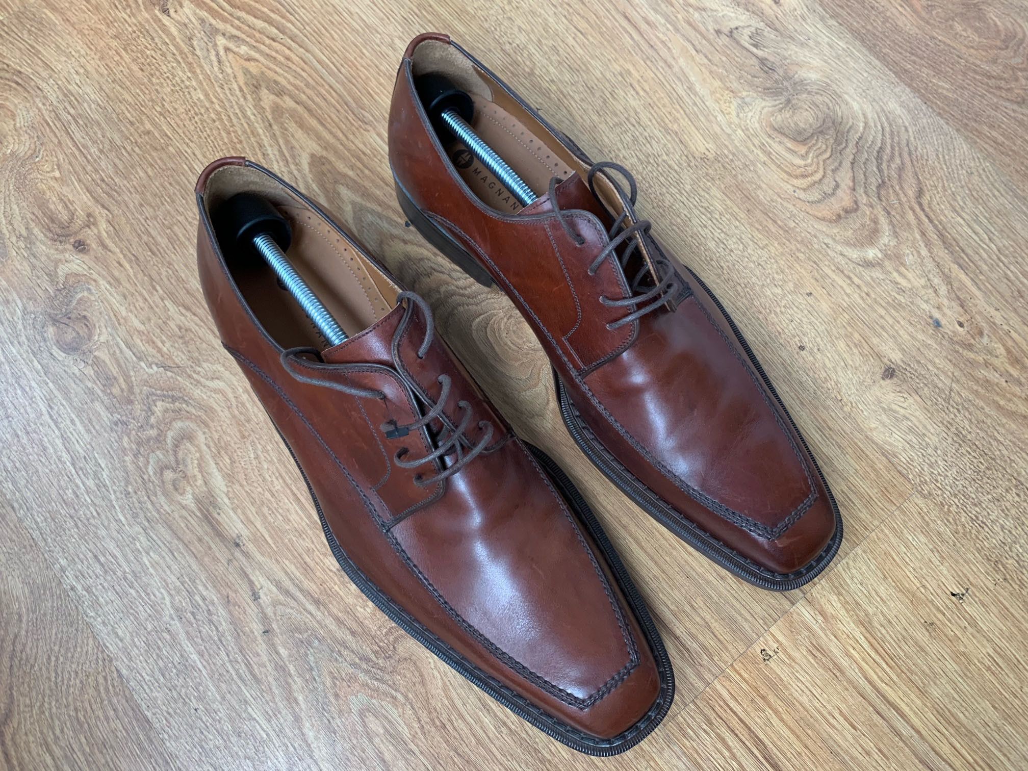 Magnanni brown leather lace-up men's shoes | Grailed