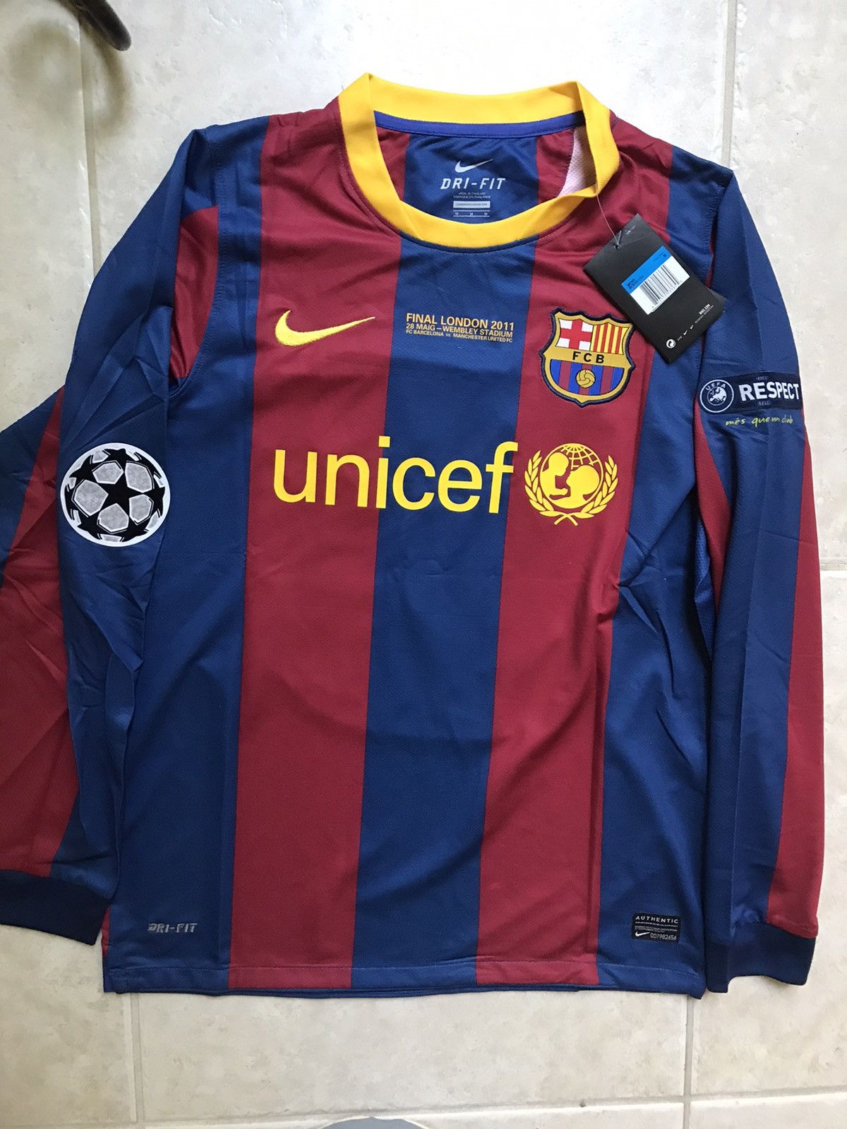 Vintage Lionel messi 2011 barcelona FC UcL final jersey | Grailed