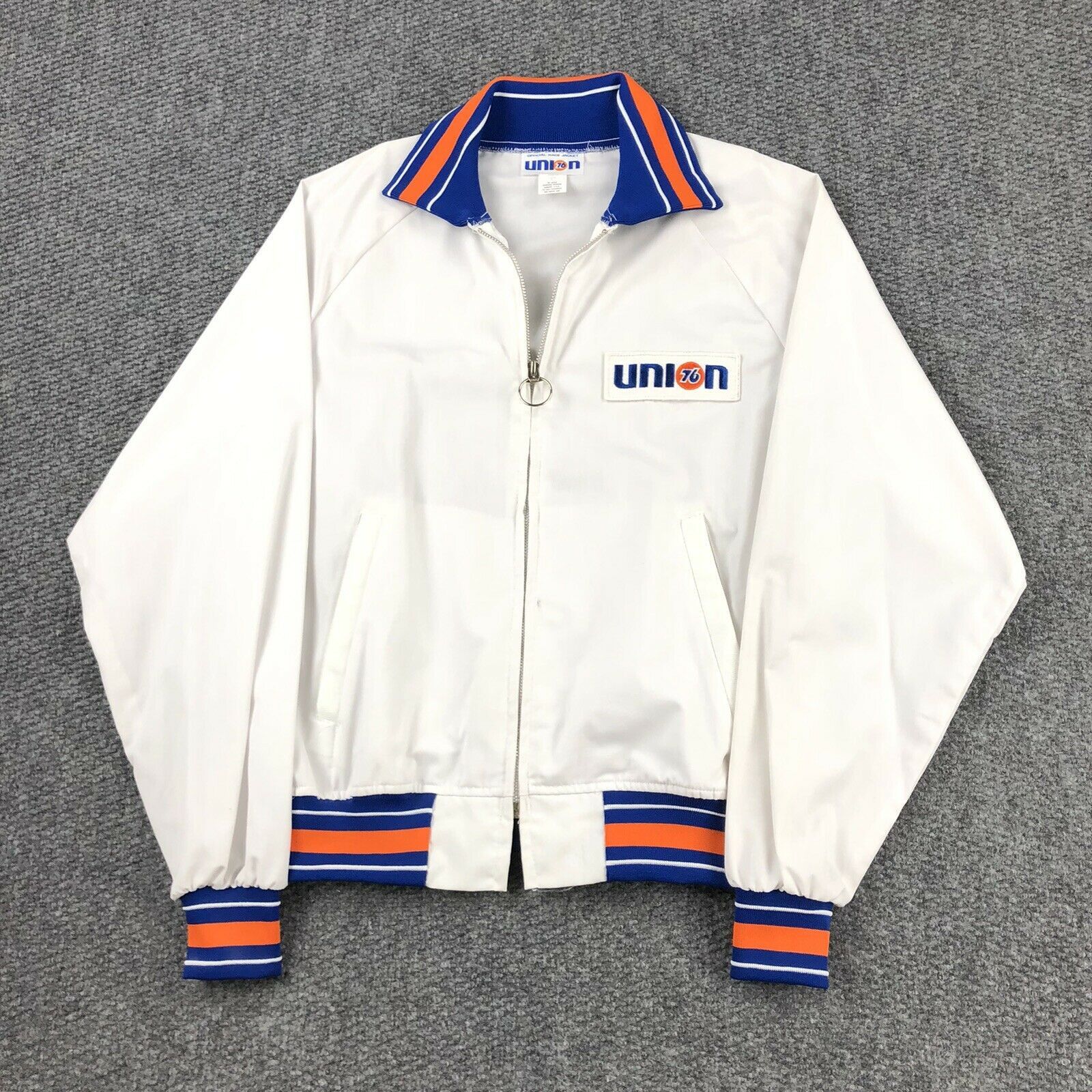 Vintage Vintage Union 76 Oil Gas Unocal Uniform Racing Jacket L 70s 80s ...