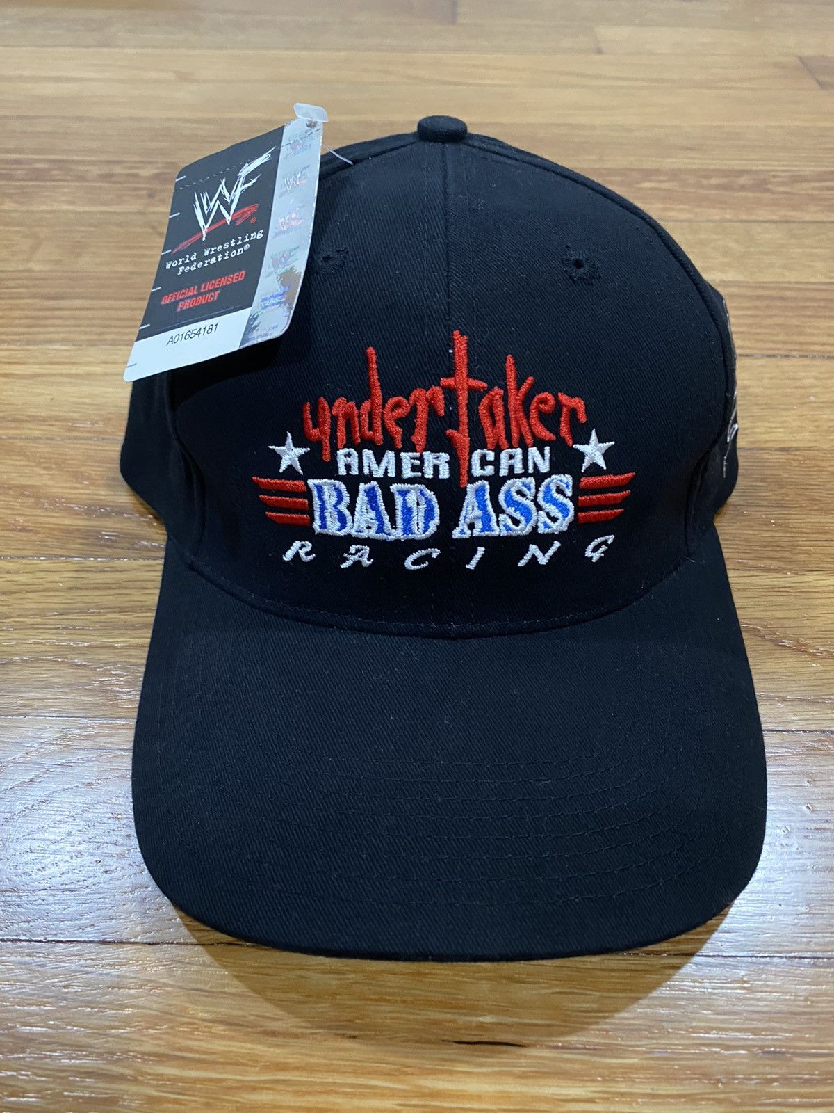 Vintage × WWF Vintage WWF Undertaker American Bad Ass Racing Strap Hat ...