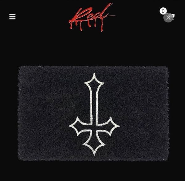 Playboi Carti playboi carti whole lotta red rug merch - cross rug | Grailed
