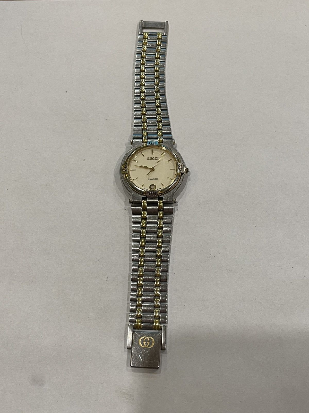 Gucci Vintage Gucci Watch 9000M Datejust Two Tone Silver Gold | Grailed