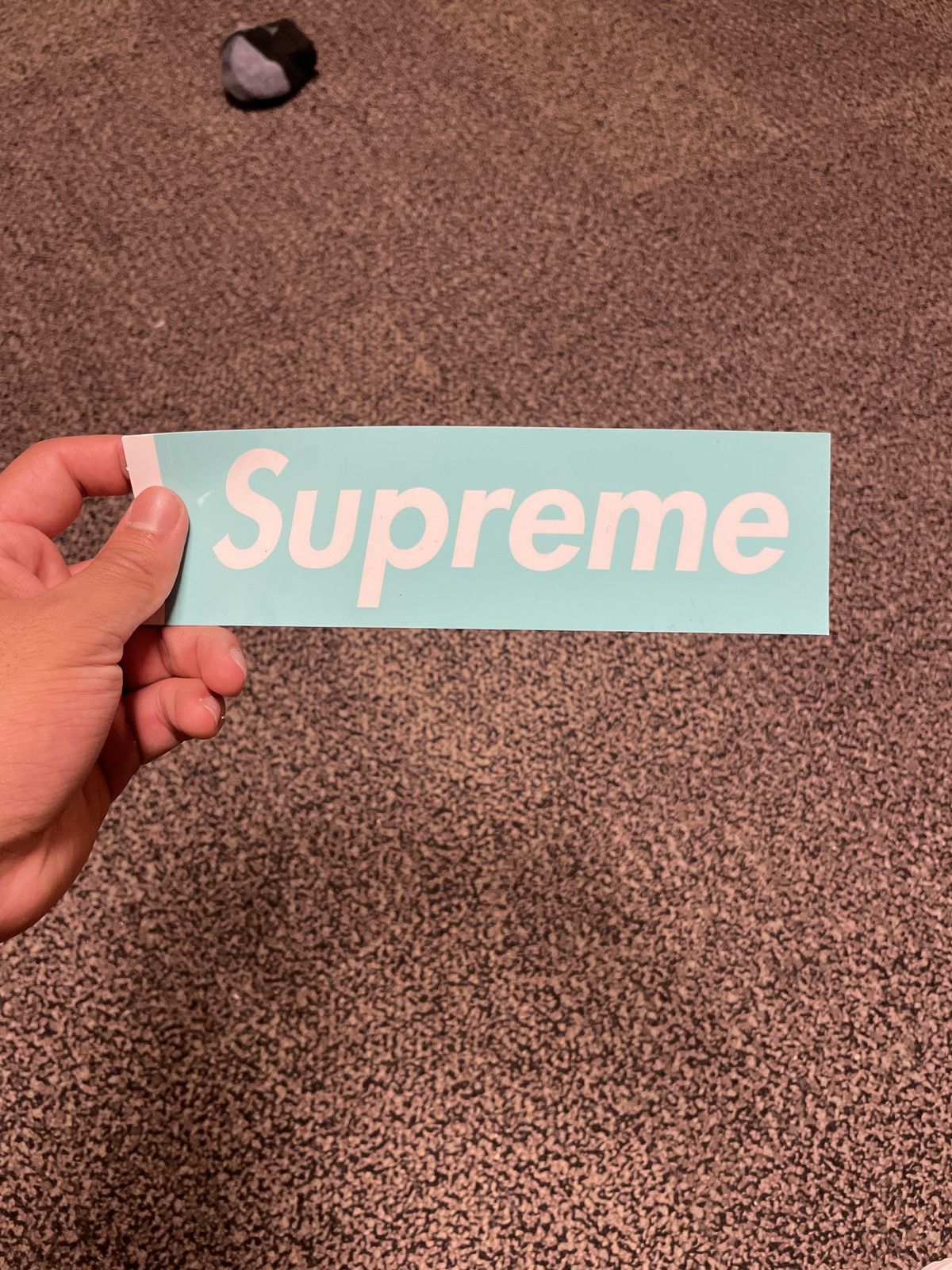Supreme Tiffany and Co x Supreme Bog Logo Sticker | Grailed