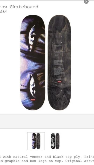 Supreme Supreme “The Crow” Skate Deck | Grailed