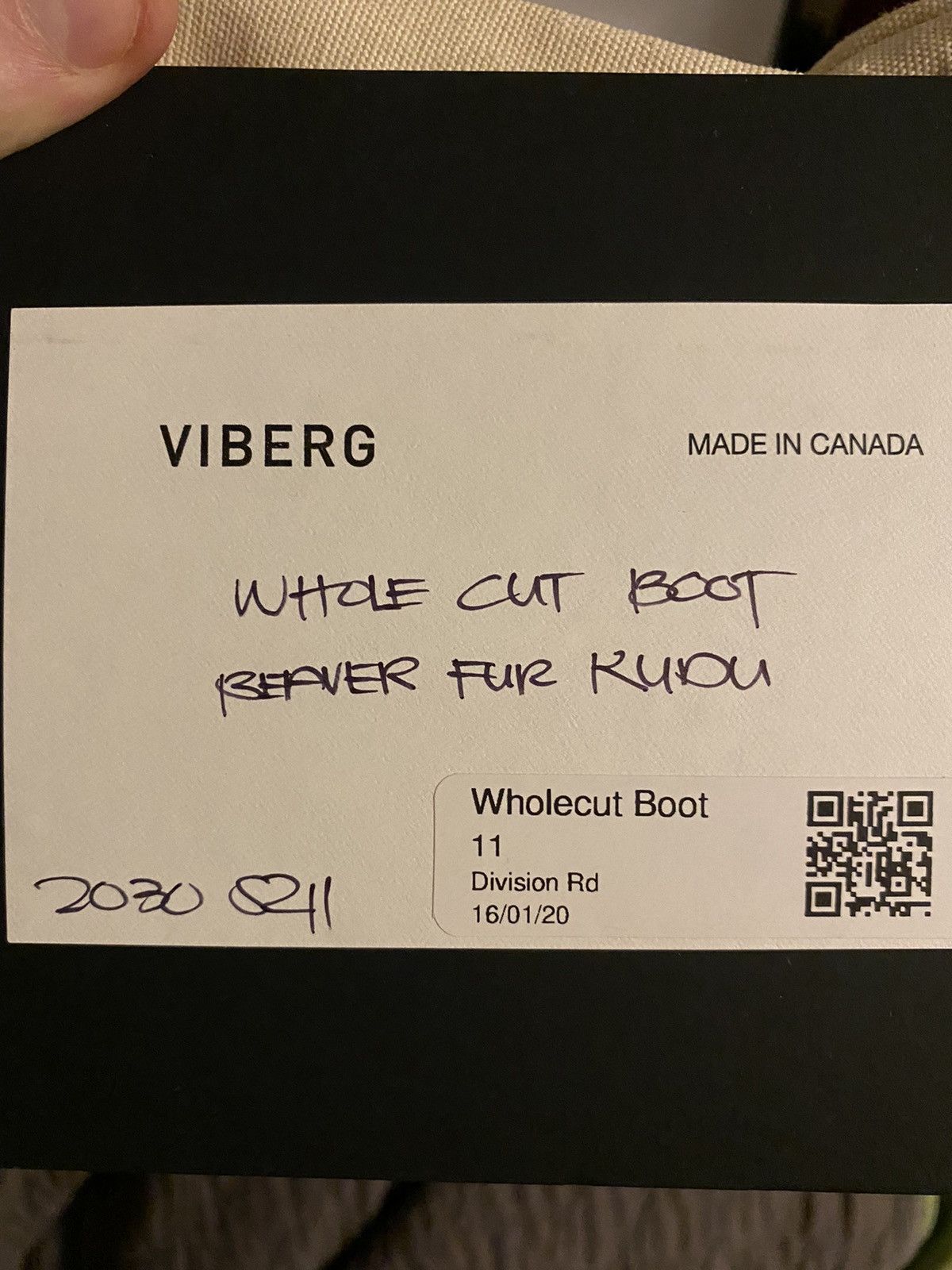 Viberg Wholecut boot 2030 Lactae Hevea Beaver fur kudu | Grailed