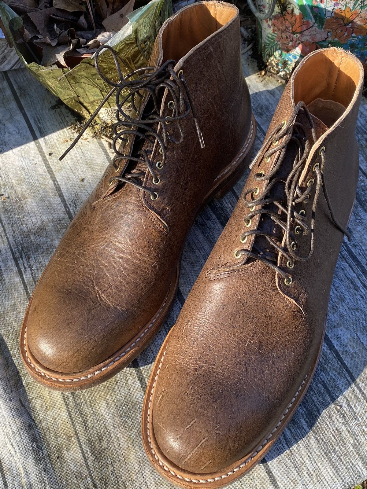 Viberg Wholecut boot 2030 Lactae Hevea Beaver fur kudu | Grailed