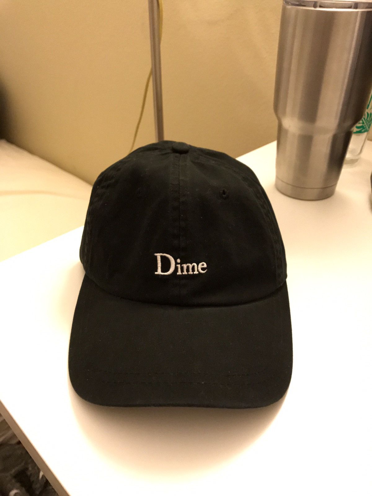 Dime 6 Panel Hat (Black) | Grailed