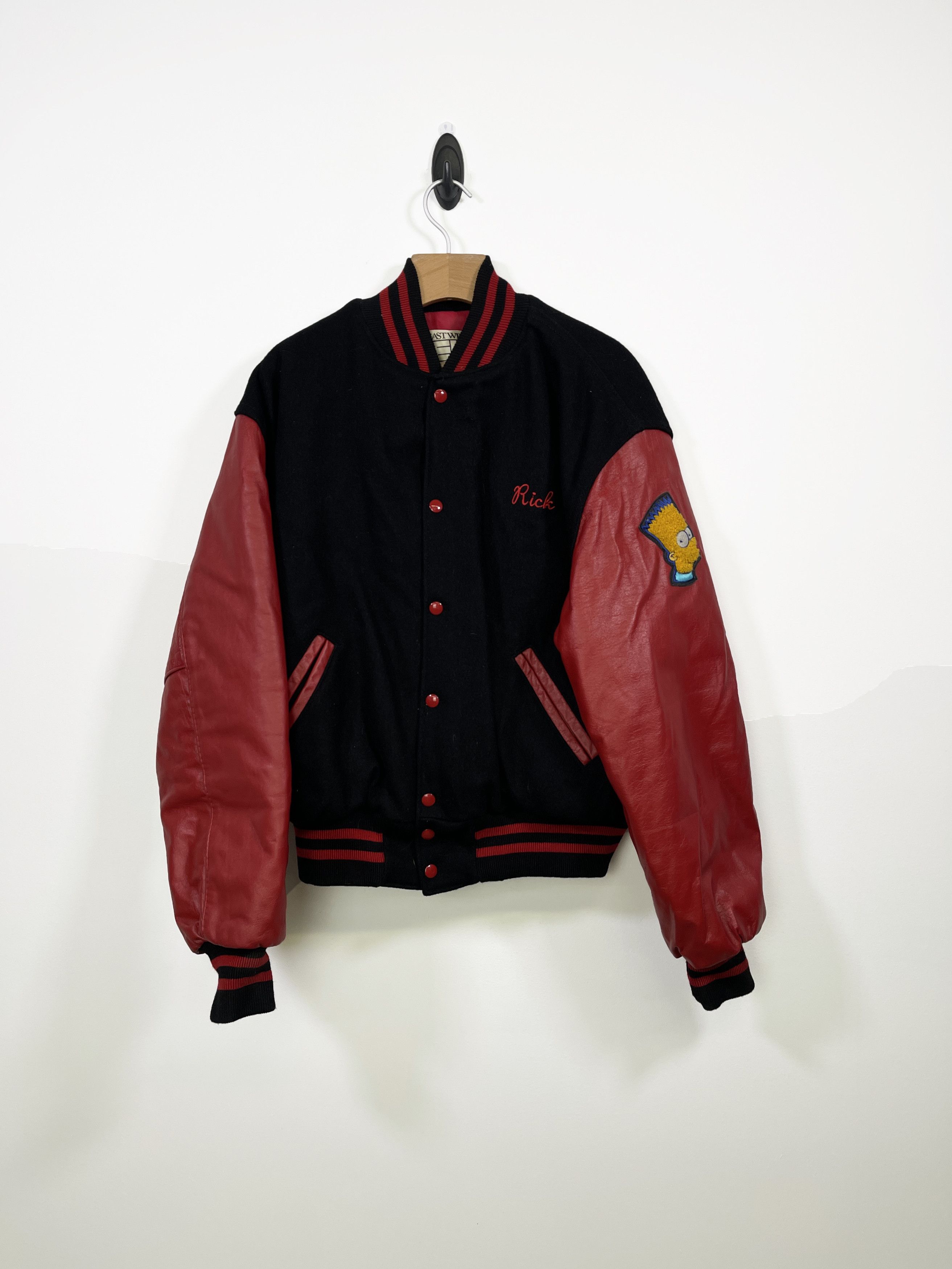 Streetwear Vintage Original 'The Simpsons' Letterman Jacket | Grailed