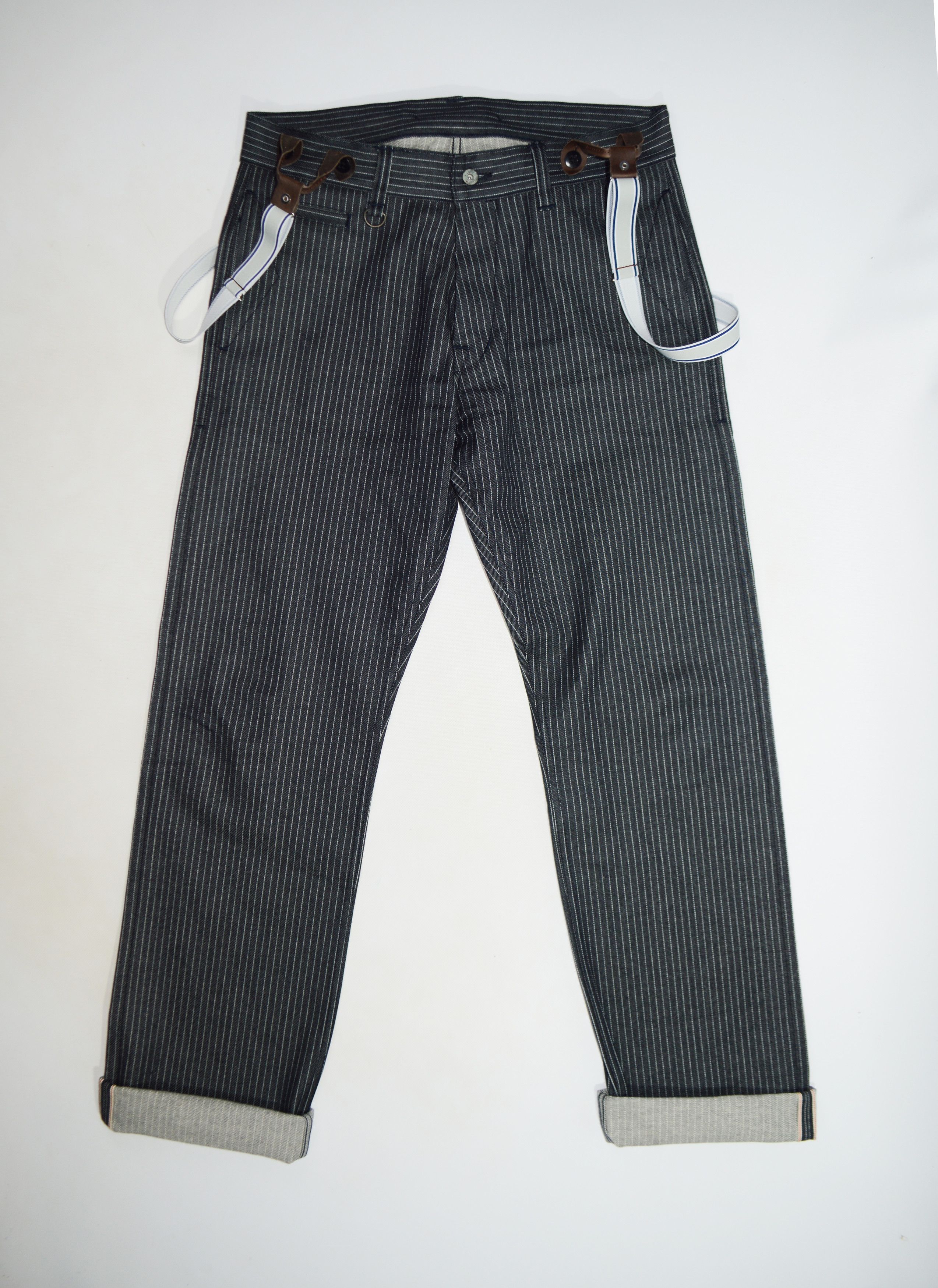 Pike Brothers × Streetwear Pike Brothers Selvedge Jeans With Suspenders ...