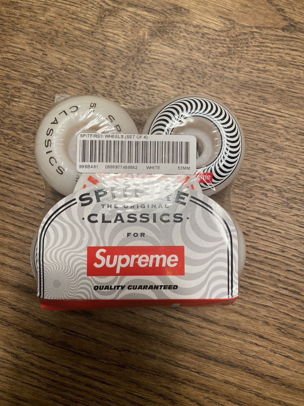 Supreme Spitfire Supreme Classic Wheels 53mm (Set of 4) | Grailed