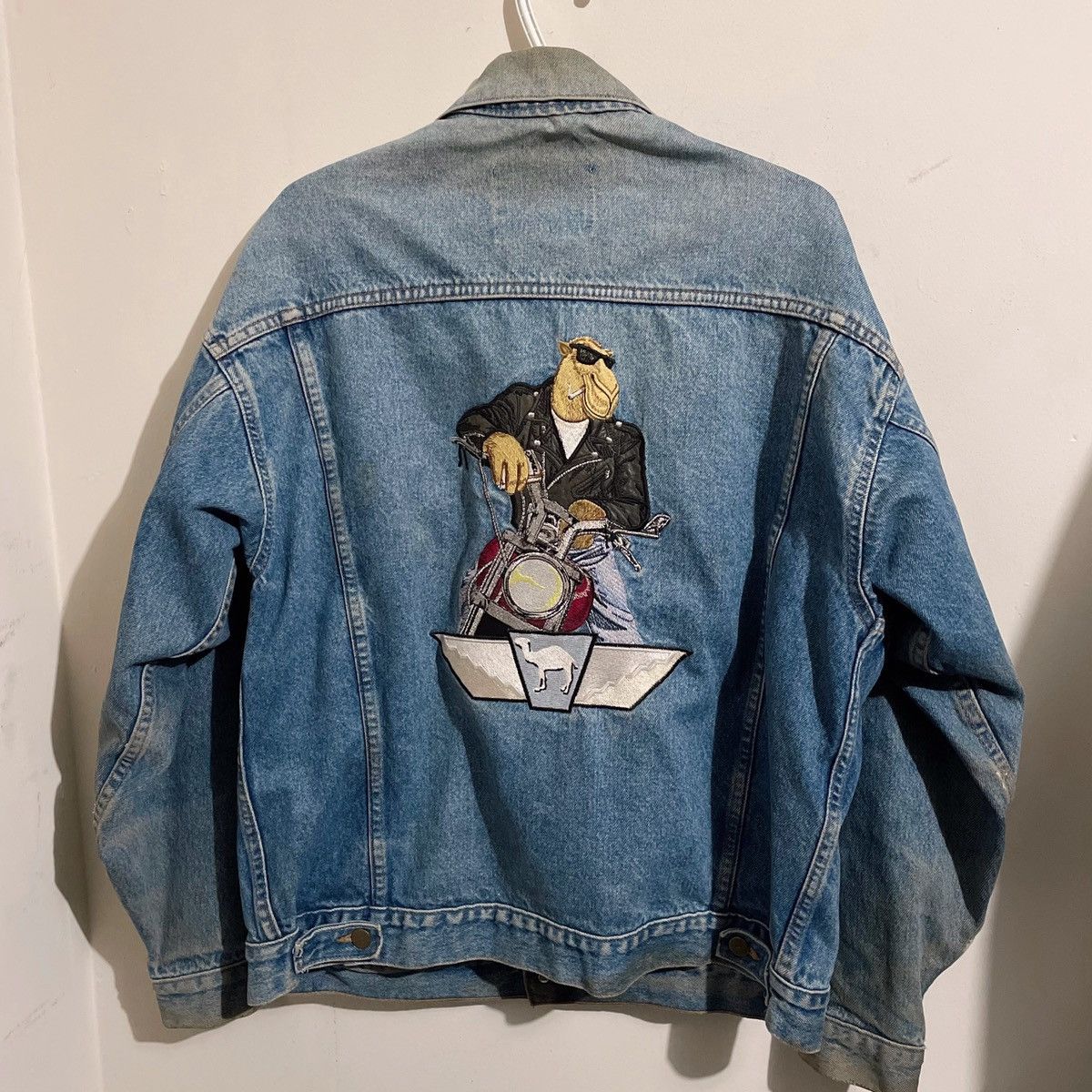 Vintage Vintage Biker Joe Camel Cigarettes Denim Jacket | Grailed
