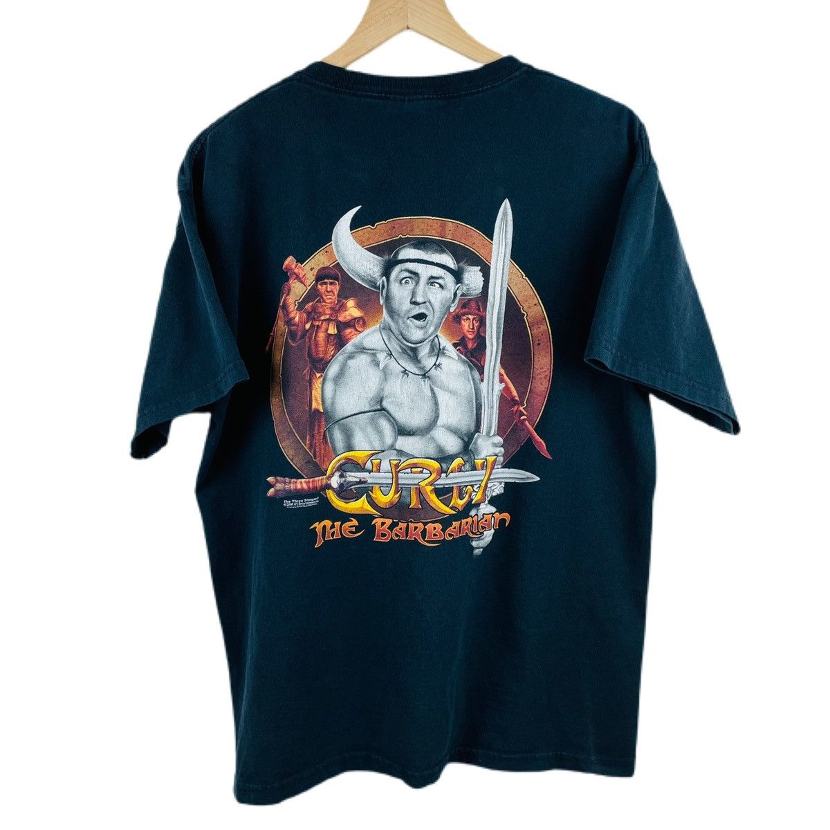 Cartoon Network × Vintage Vintage Three Stooges Curly the Barbarian T ...